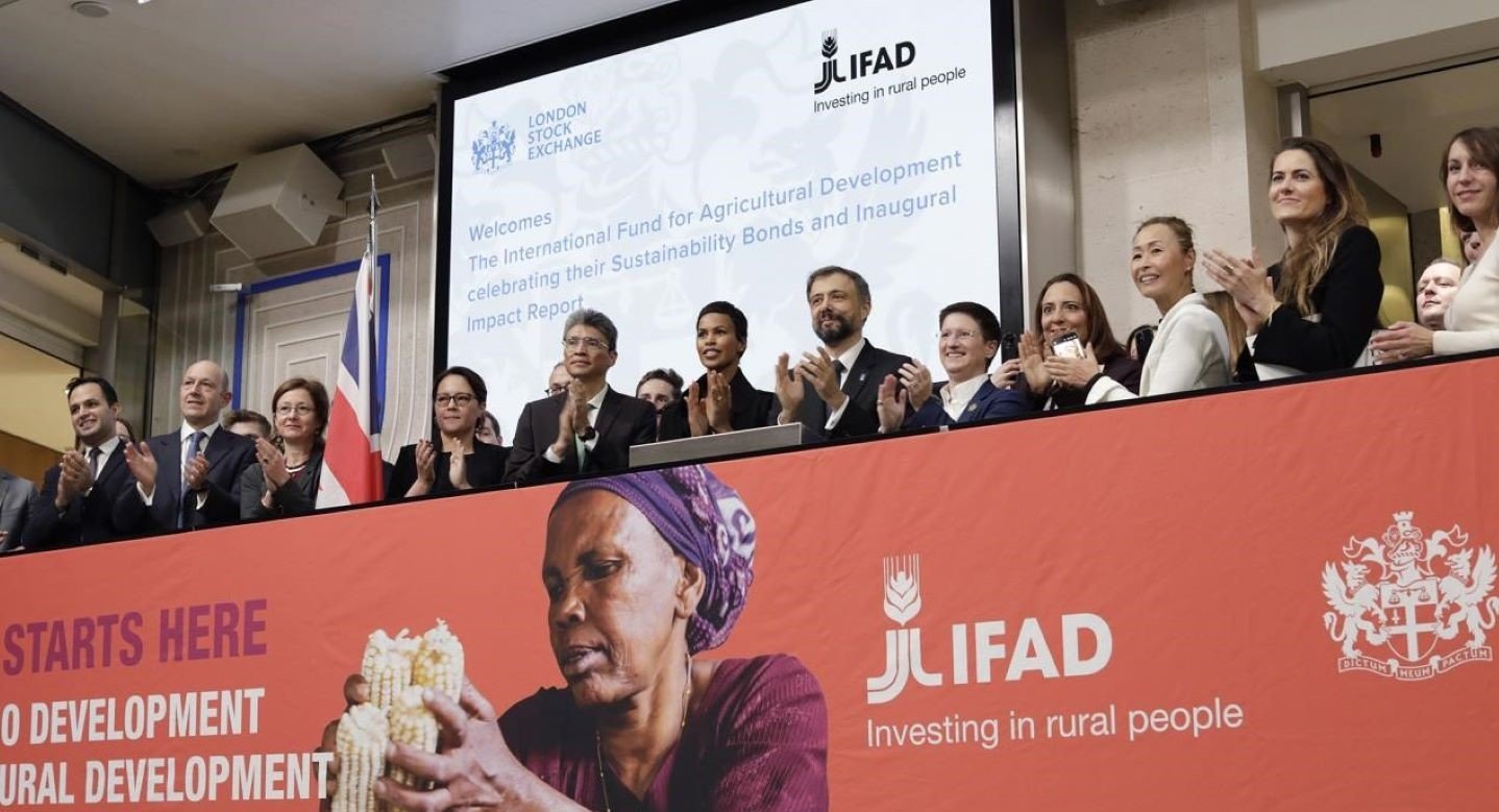 IFAD lists its sustainable bonds on the London Stock Exchange - ringing ...